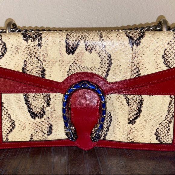 Bags | Elegant Red And Cream Designer Bag | Poshmark